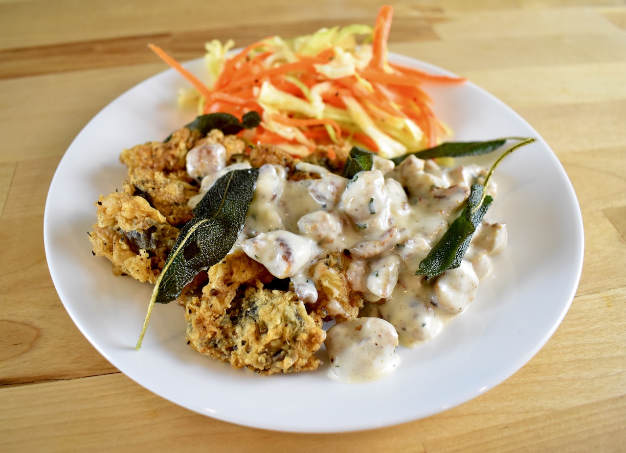 Country Fried Goose Gizzards with Sausage Gravy - The Intrepid Eater