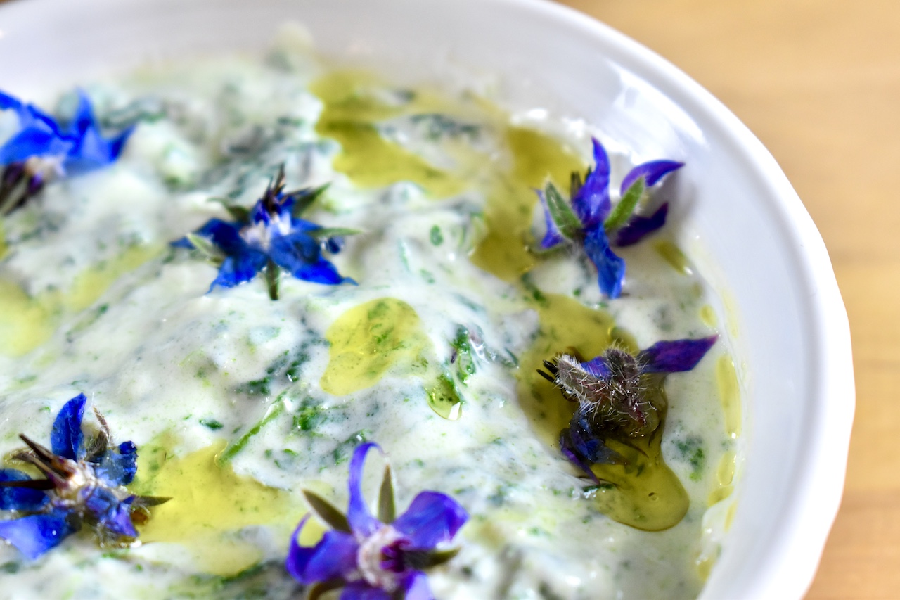 Turkish Borage in Yogurt (Jajik) - Recipes - The Intrepid Eater